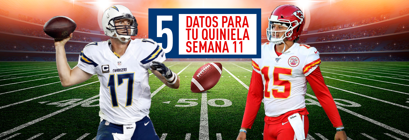 Los 5 datos más importantes para tus quinielas de la SEMANA 11 NFL ...